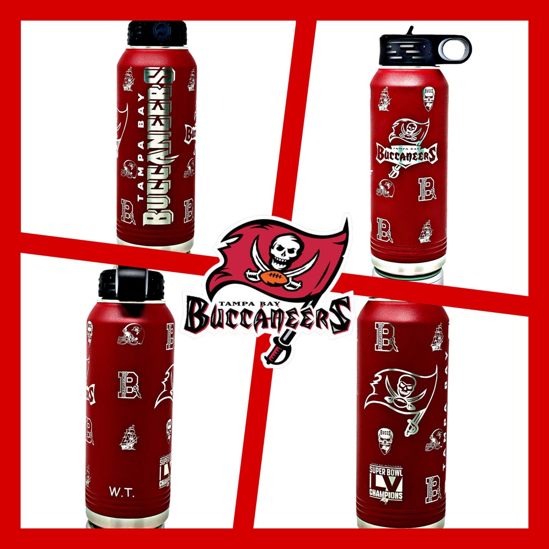 Tampa Bay Buccaneers Custom 20 Oz, 32 Oz or 40 Oz Stainless Steel ...