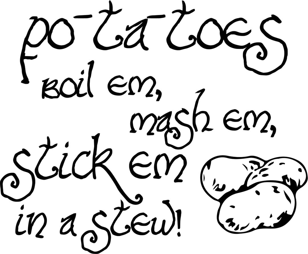 Potatoes SVG File - Etsy