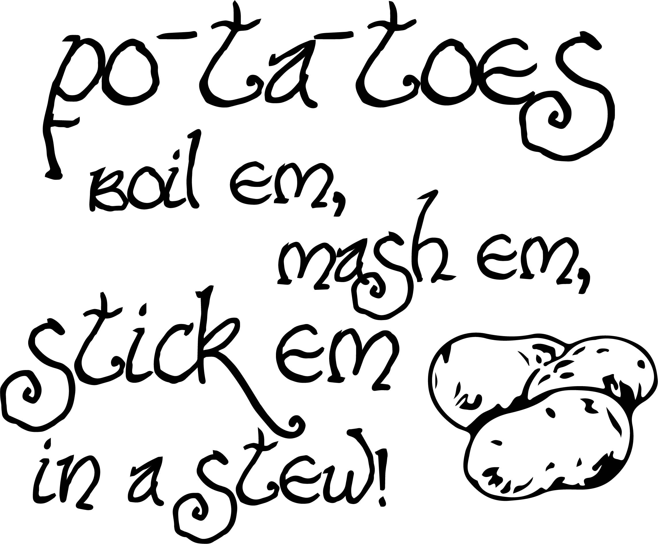 Potatoes SVG File - Etsy