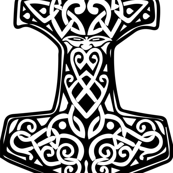 Mjolnir Svg - Etsy