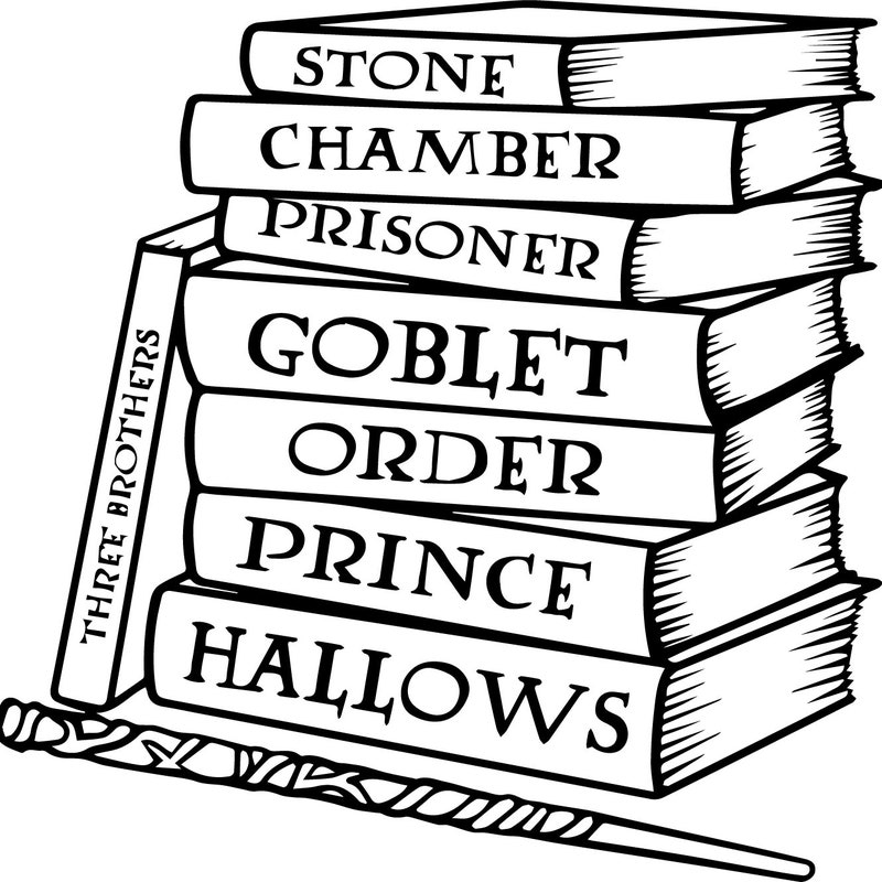 Stack of Books Stamp - Etsy