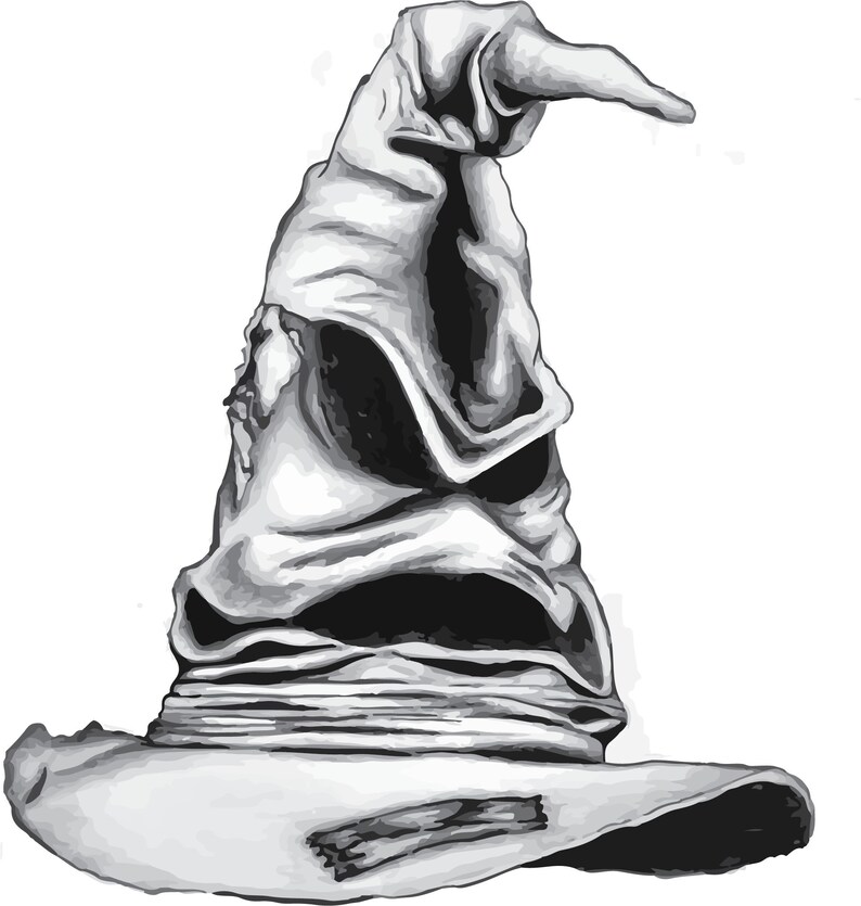 Hogwarts Sorting Hat SVG File | Etsy