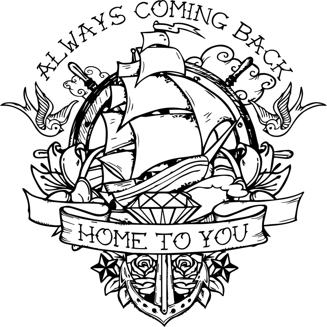 Always Coming Back Home to You SVG File - Etsy