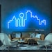 Atlanta GA Skyline Neon Sign | Philadelphia Skyline Neon Light ...