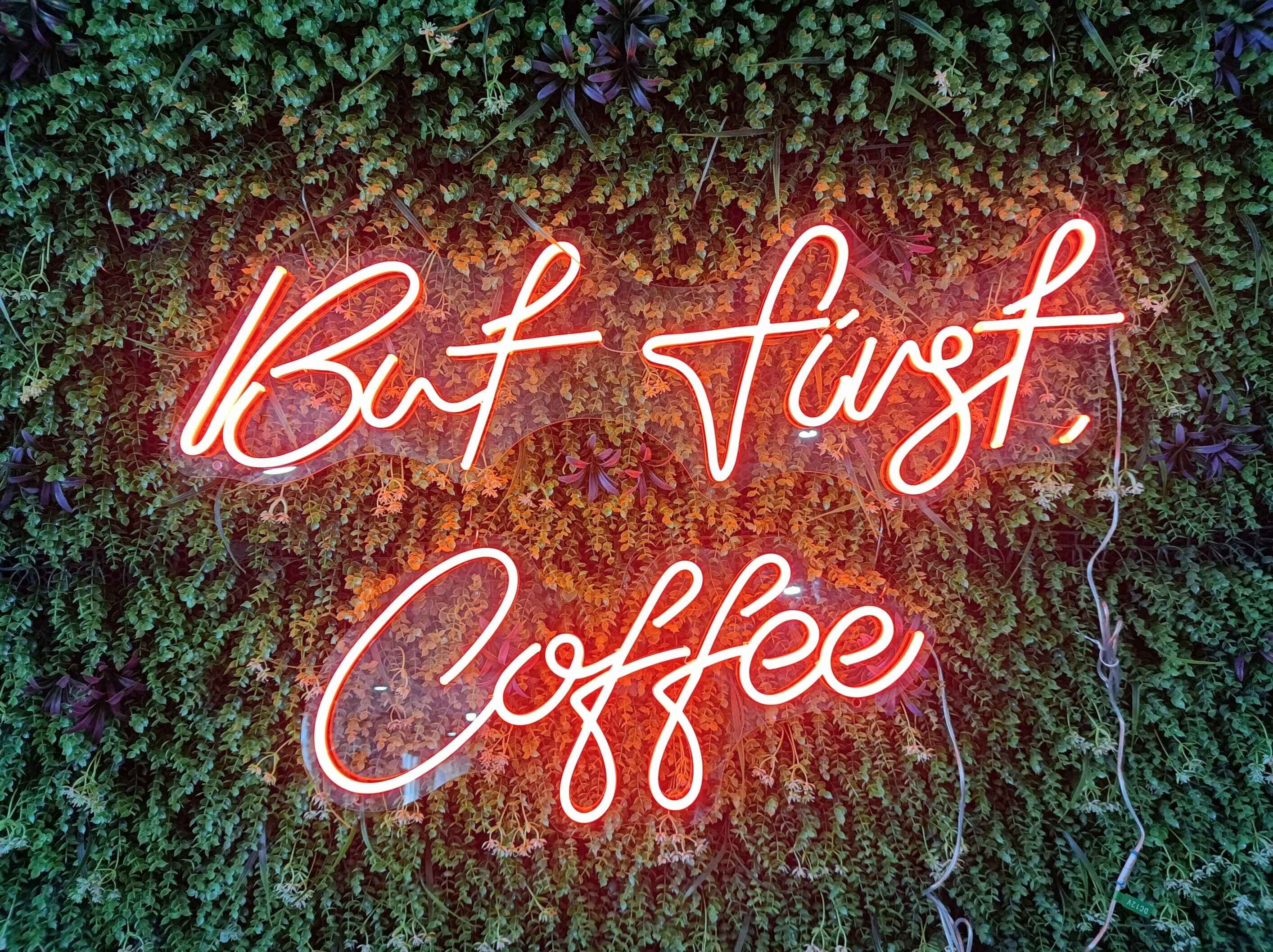 Custom Neon Signs Coffee Shop but First Coffee Neon Lights - Etsy