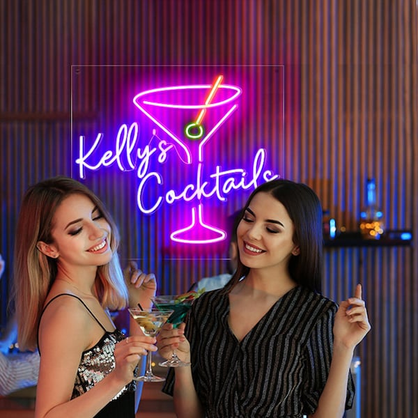 Cocktail Neon Sign - Etsy