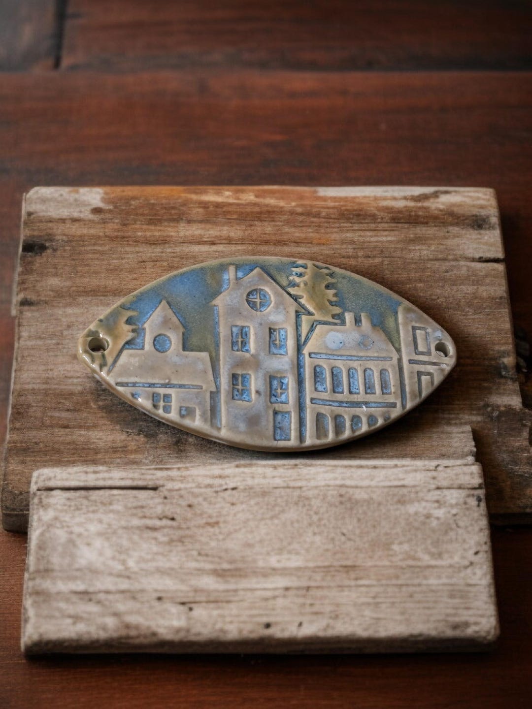 Handmade Ceramic Journal Connector: Two-hole Journal Strap - Etsy
