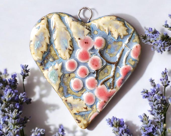 LARGE Handmade Pendant Ceramic Charms for Making Jewelry Lightweight ...