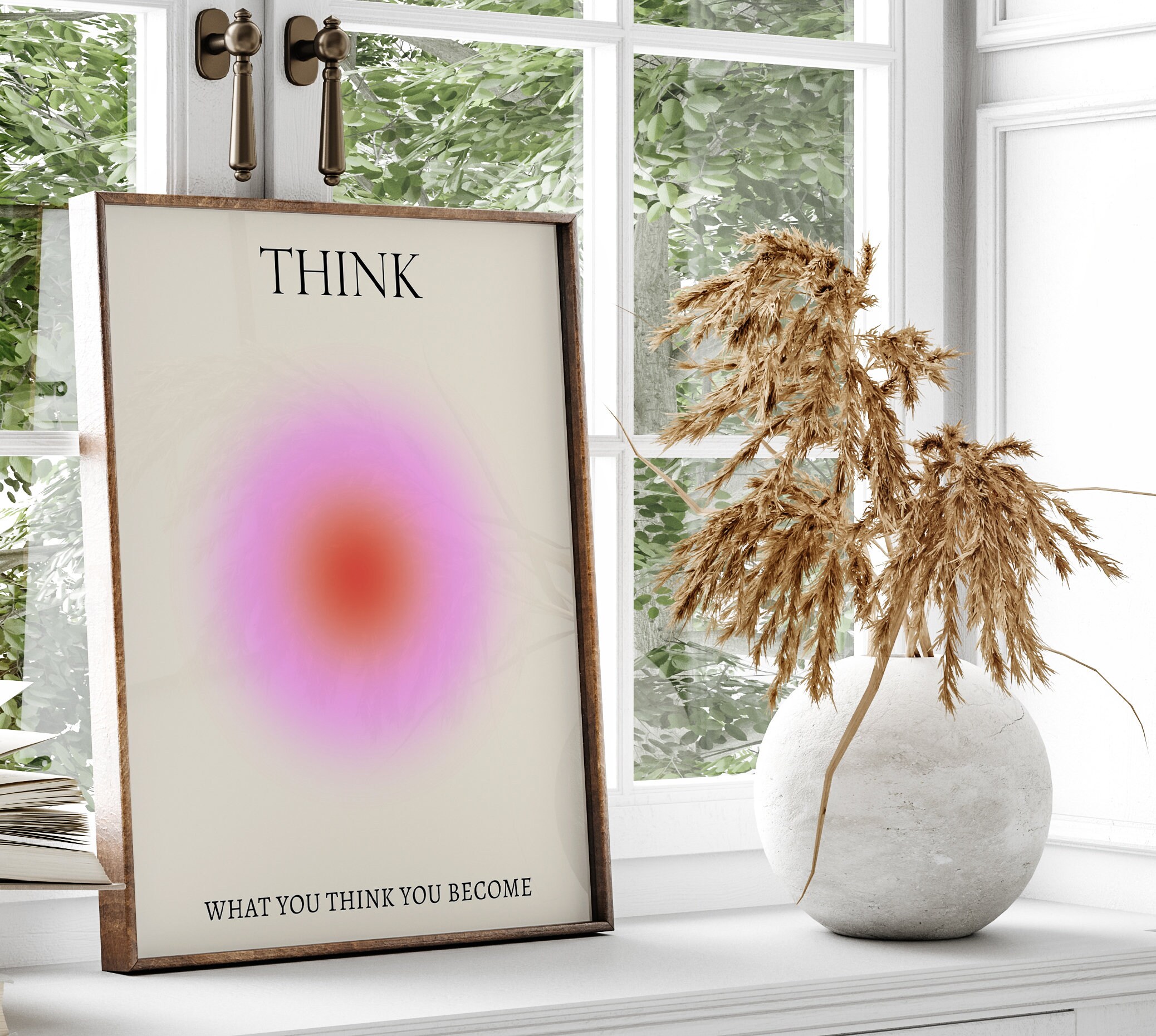 Aura Gradient Printable Wall Art Manifest Poster Set - Etsy