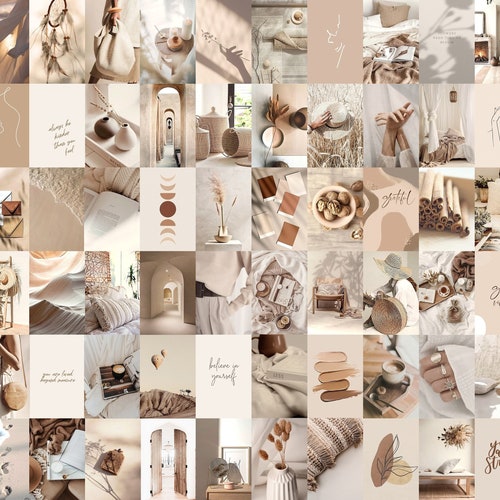 Wildflower WALL COLLAGE KIT Neutral Wall Collage Kit Boho - Etsy Canada