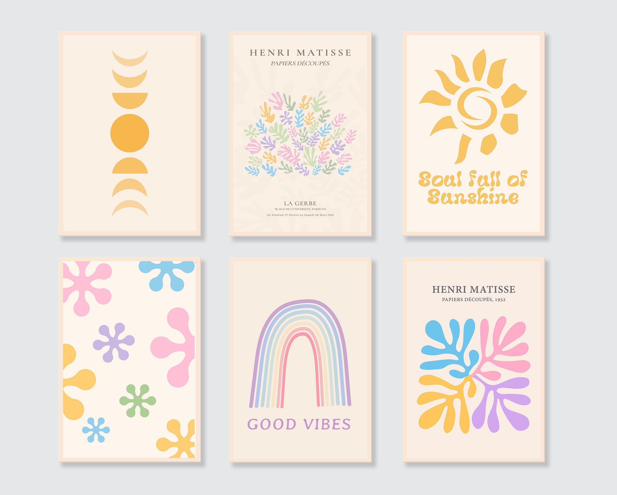 Danish Pastel Print Pastel Printable Wall Art Danish Pastel | Etsy