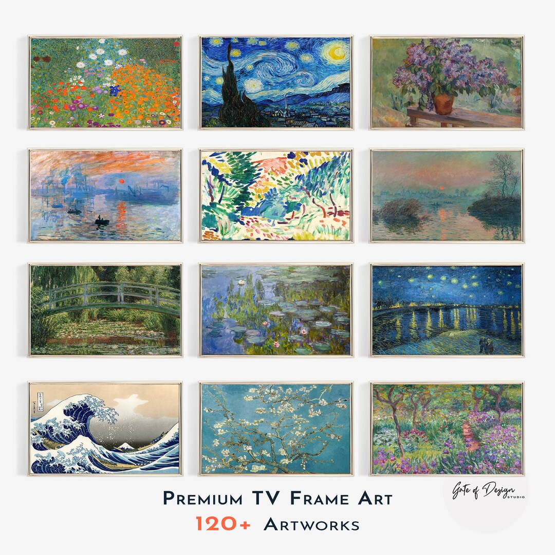 120 Eclectic Frame TV Art Mega Bundle Set Maximalist Samsung Frame TV ...