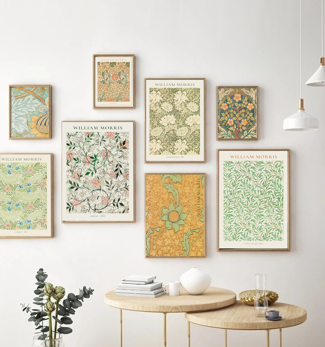 William Morris Gallery Wall Art Set: Vintage Floral Prints (digital ...
