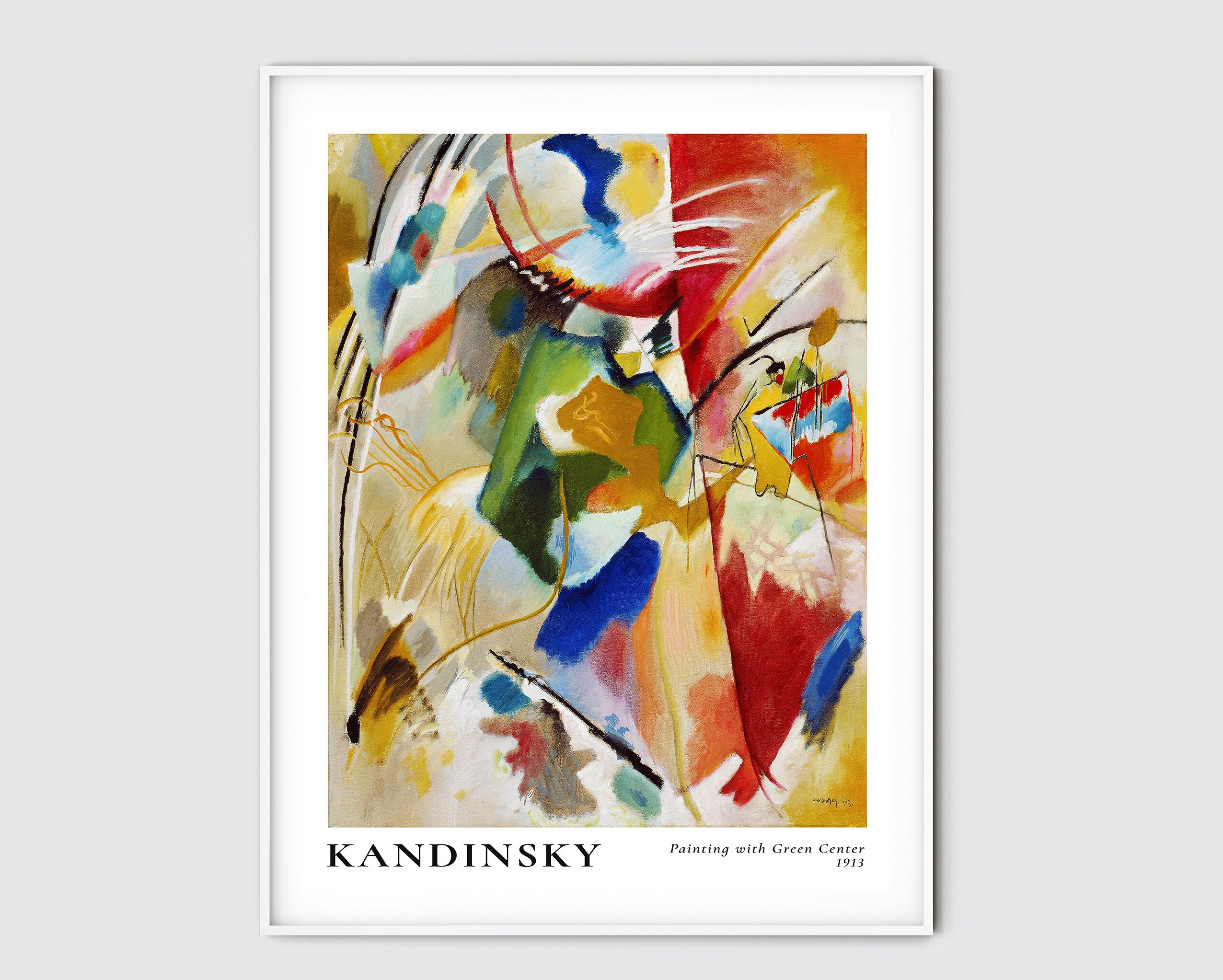 Kandinsky Print Kandinsky Poster Eclectic Abstract Wall - Etsy