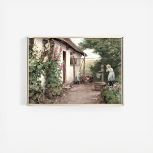 Vintage Cottage Still Life Gallery Wall Art Set - Moody Floral ...