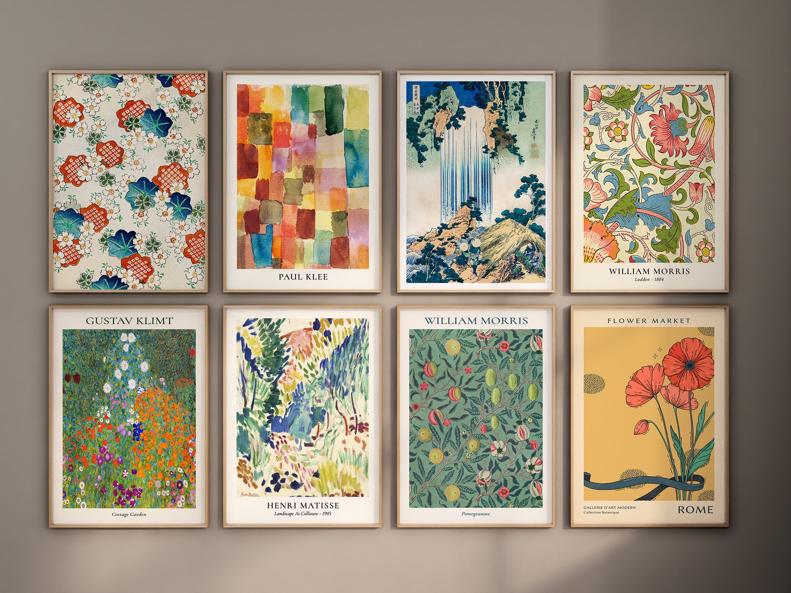 Eclectic Gallery Wall Art Prints: Vintage Colorful Set (digital ...