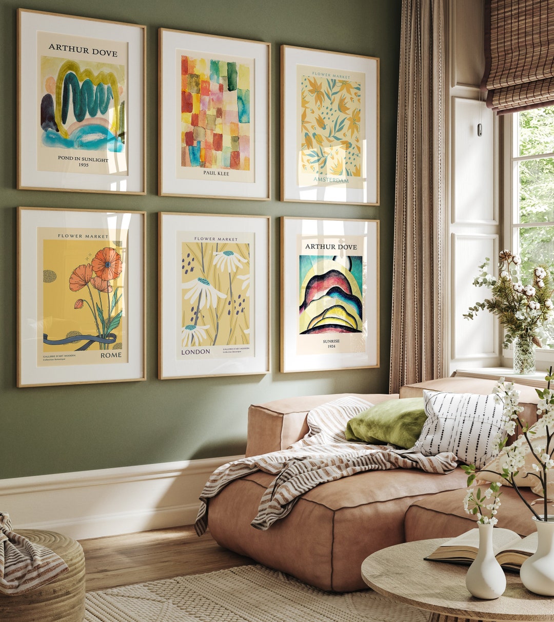 Eclectic Prints Set of 6, Exhibition Posters, Printable Wall Set ...