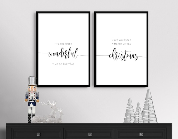 Black And White Christmas Prints