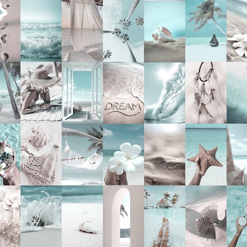 Wall Collage Kit Beach Blue Aesthetic DIGITAL DOWNLOAD 50 - Etsy Wall Collage Kit Beach Blue Aesthetic DIGITAL DOWNLOAD 50 - Etsy
