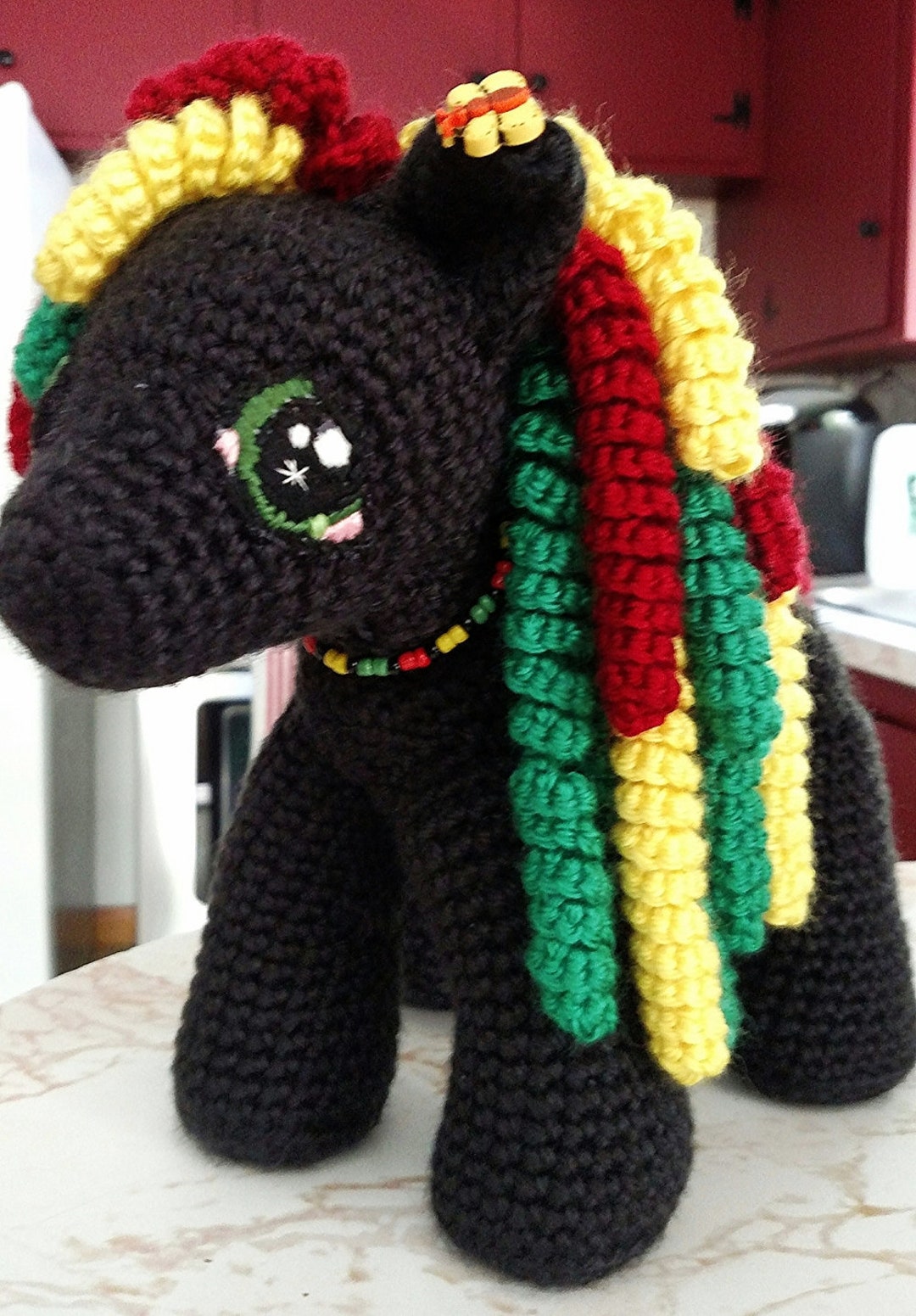Rasta Pony the Highest Quality Hand Made Crochet Stuffed Animal and ...