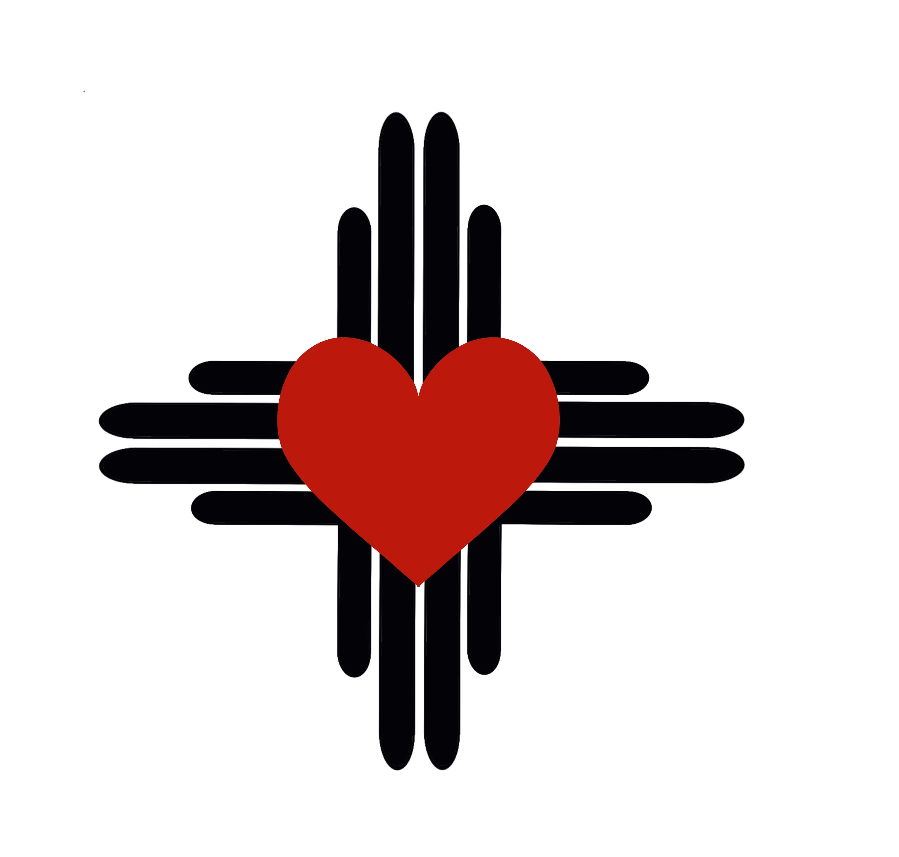 New Mexico Black Heart Zia /png/jpeg/pdf/decal/digital Image/crafts/t ...