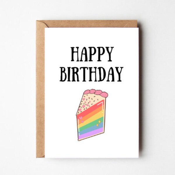 Transgender Birthday Card - Etsy