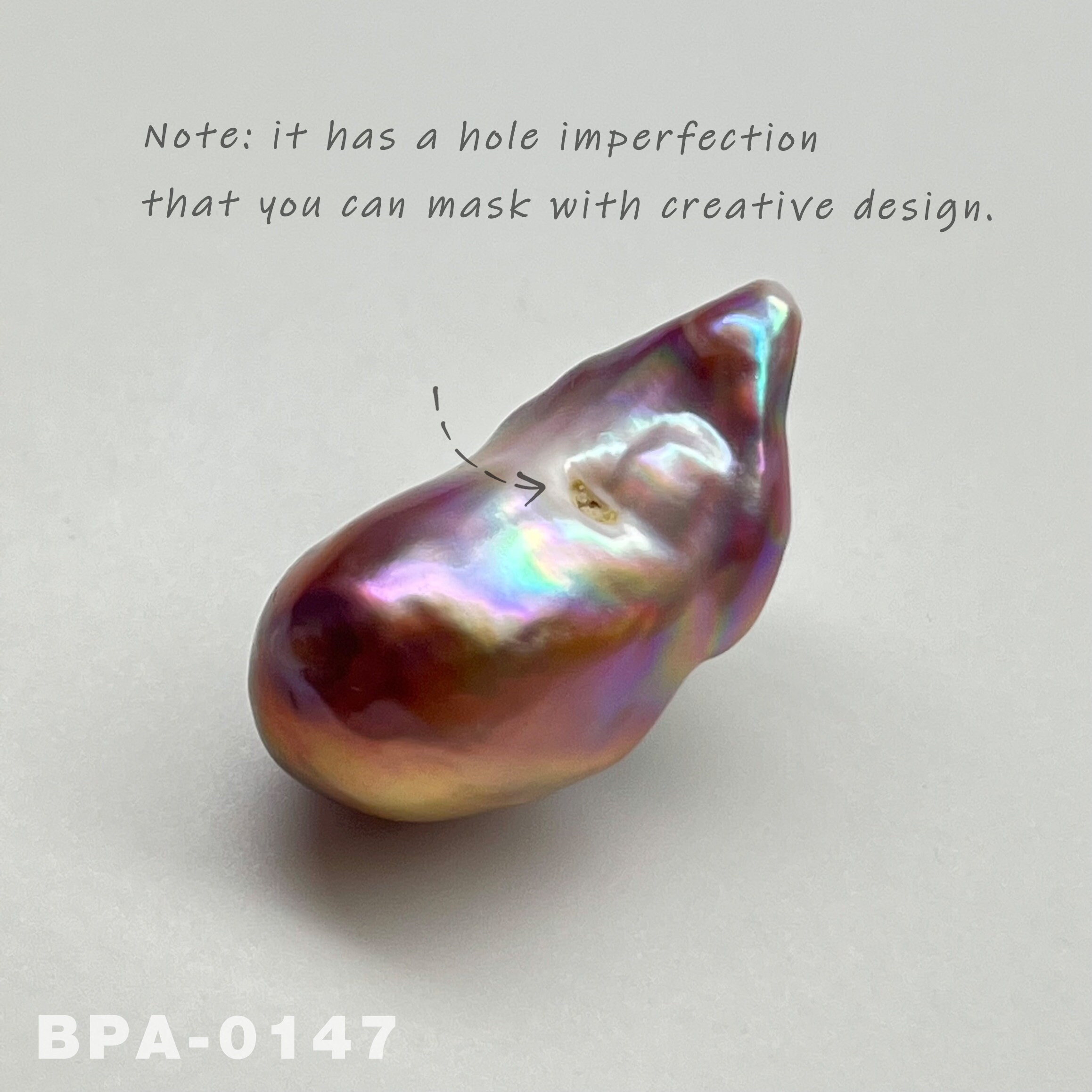 Purple & Gold Rainbow Fireball Pearl Flame Ball Natural Metallic ...