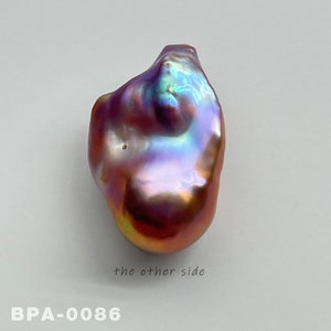 Gold & Purple Rainbow Fireball Pearl Flame Ball Natural - Etsy