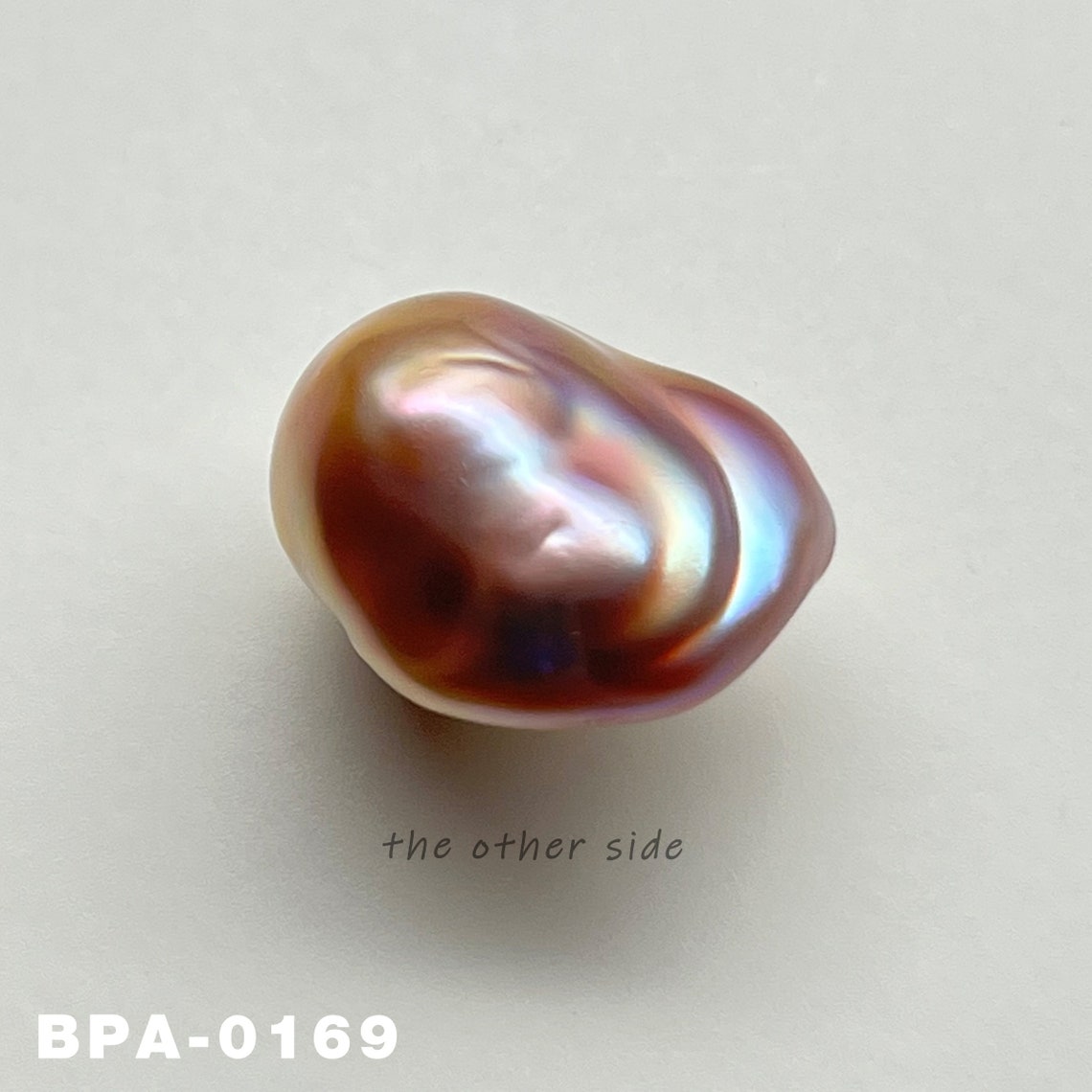 Gold & Purple Rainbow Fireball Pearl Flame Ball Natural - Etsy