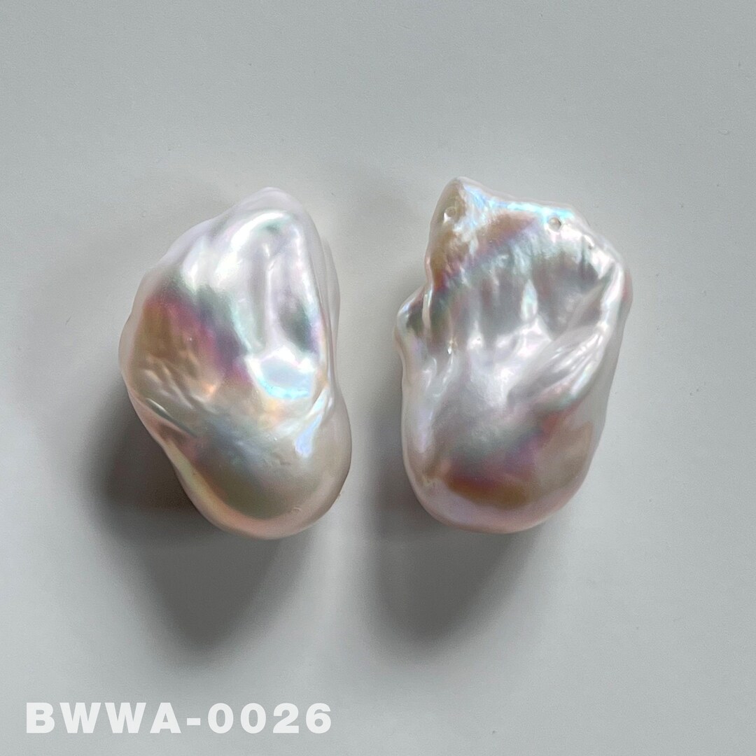 Large Size White Rainbow Fireball Pearls Flame Ball Natural Baroque ...