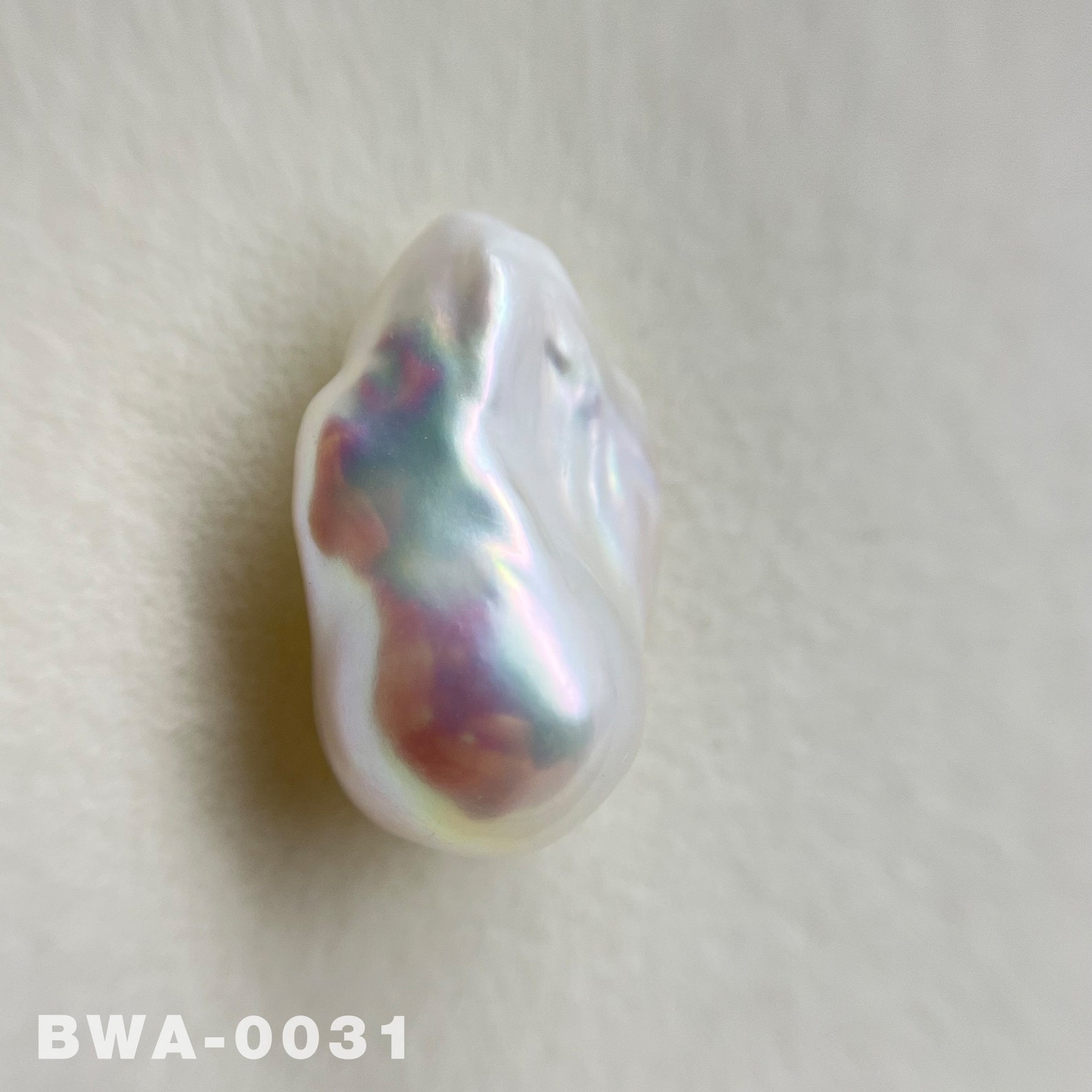 Large Size White Rainbow Fireball Pearl Flameball Natural Baroque Pearl ...