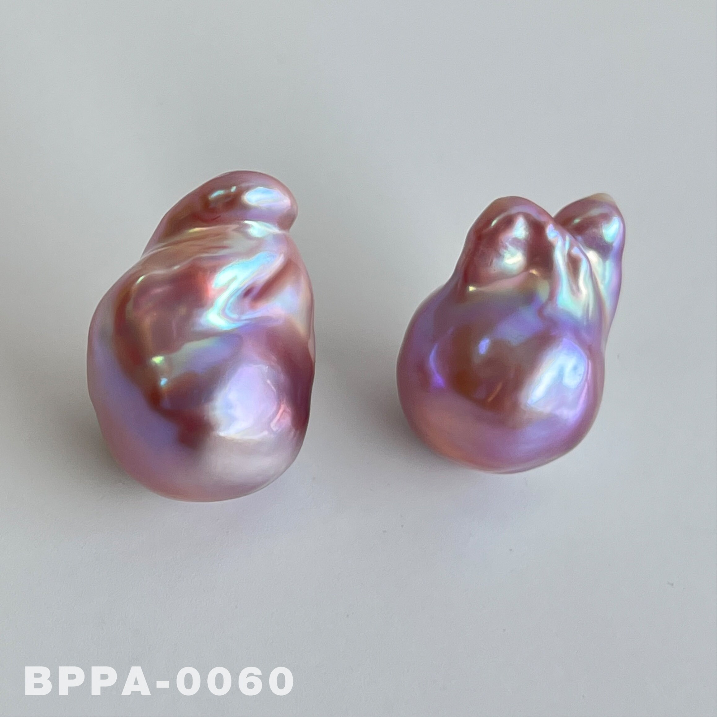 Large Size Purple and Pink Rainbow Fireball Pearls Flame Ball Natural ...