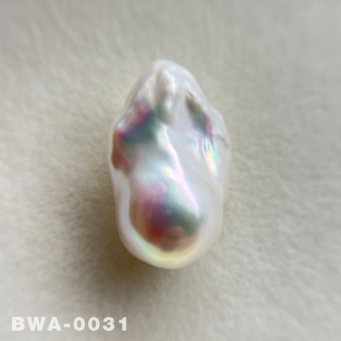 Large Size White Rainbow Fireball Pearl Flameball Natural Baroque Pearl ...