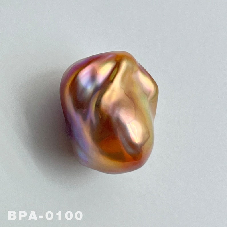 Gold & Purple Rainbow Fireball Pearl Flame Ball Natural - Etsy