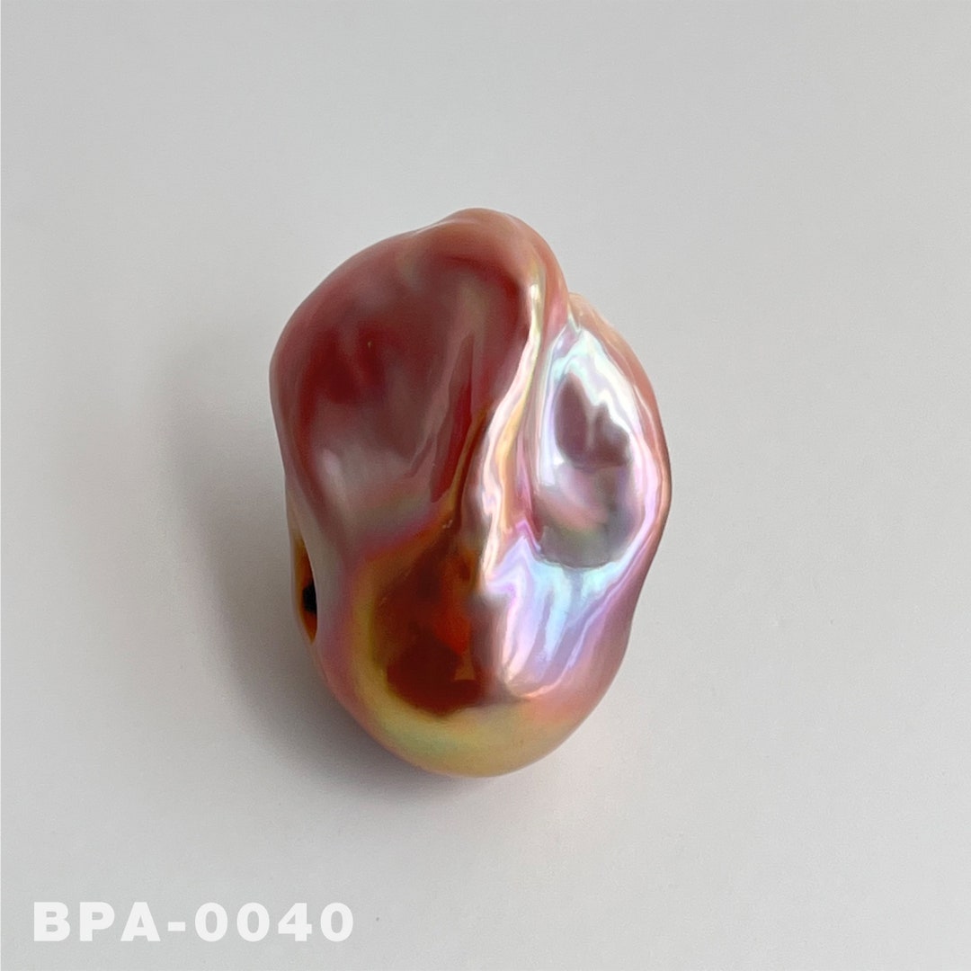 Purple & Gold Rainbow Fireball Pearl Flame Ball Natural Metallic ...