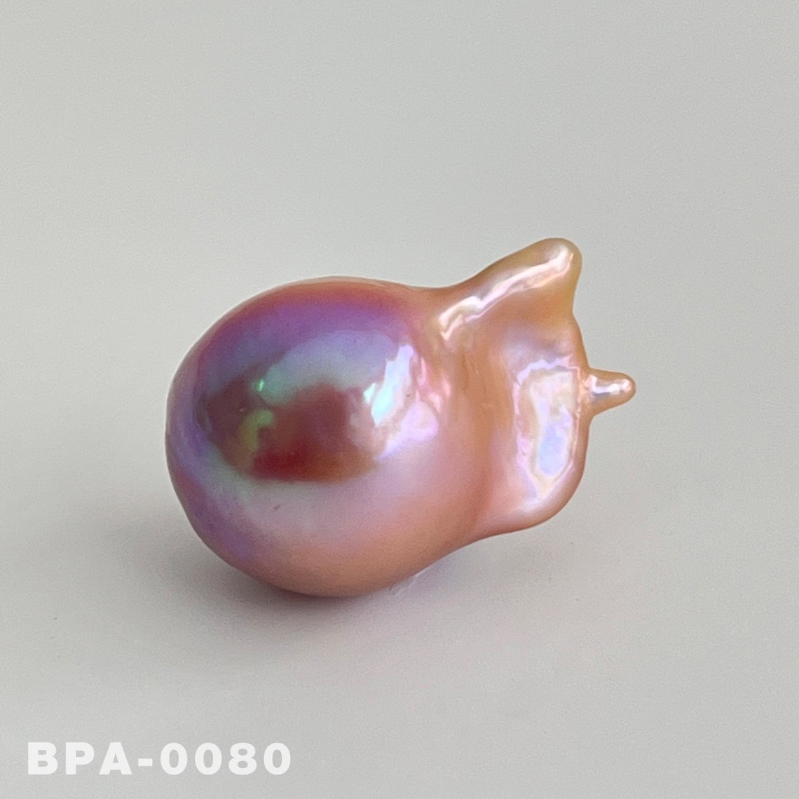 Purple & Gold Rainbow Fireball Pearl Flame Ball Natural Metallic ...