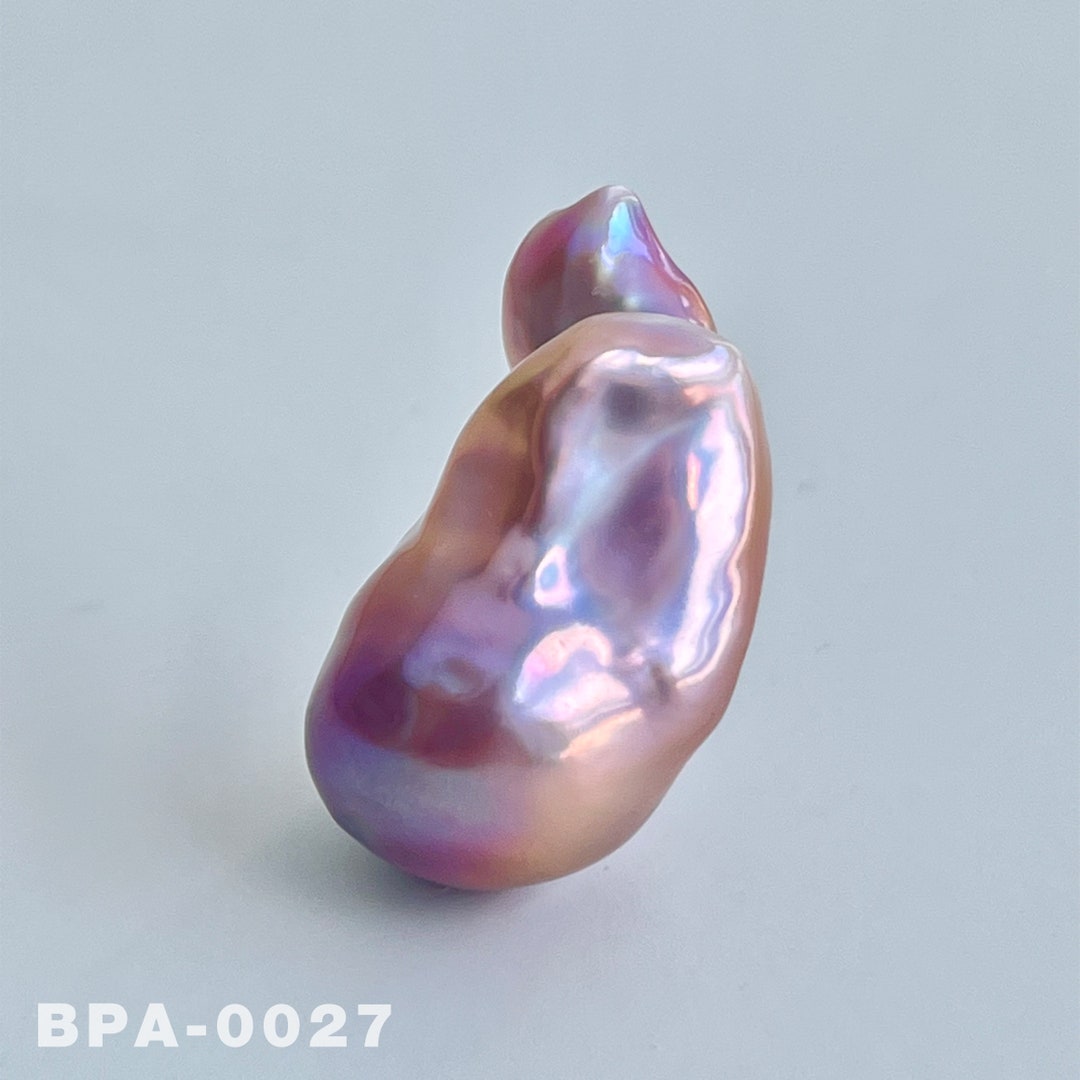 Purple & Gold Rainbow Fireball Pearl Flame Ball Natural Metallic ...