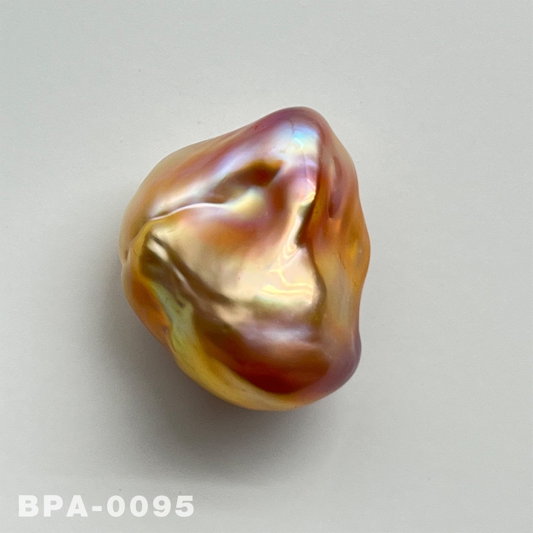 Gold & Purple Rainbow Fireball Pearl Flame Ball Natural - Etsy