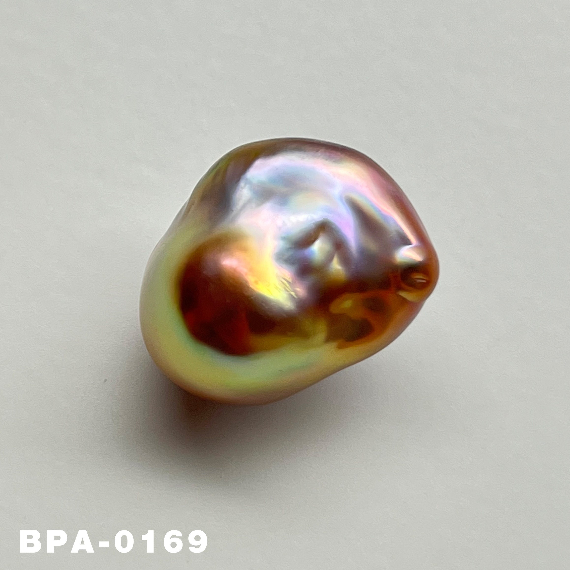 Gold & Purple Rainbow Fireball Pearl Flame Ball Natural - Etsy