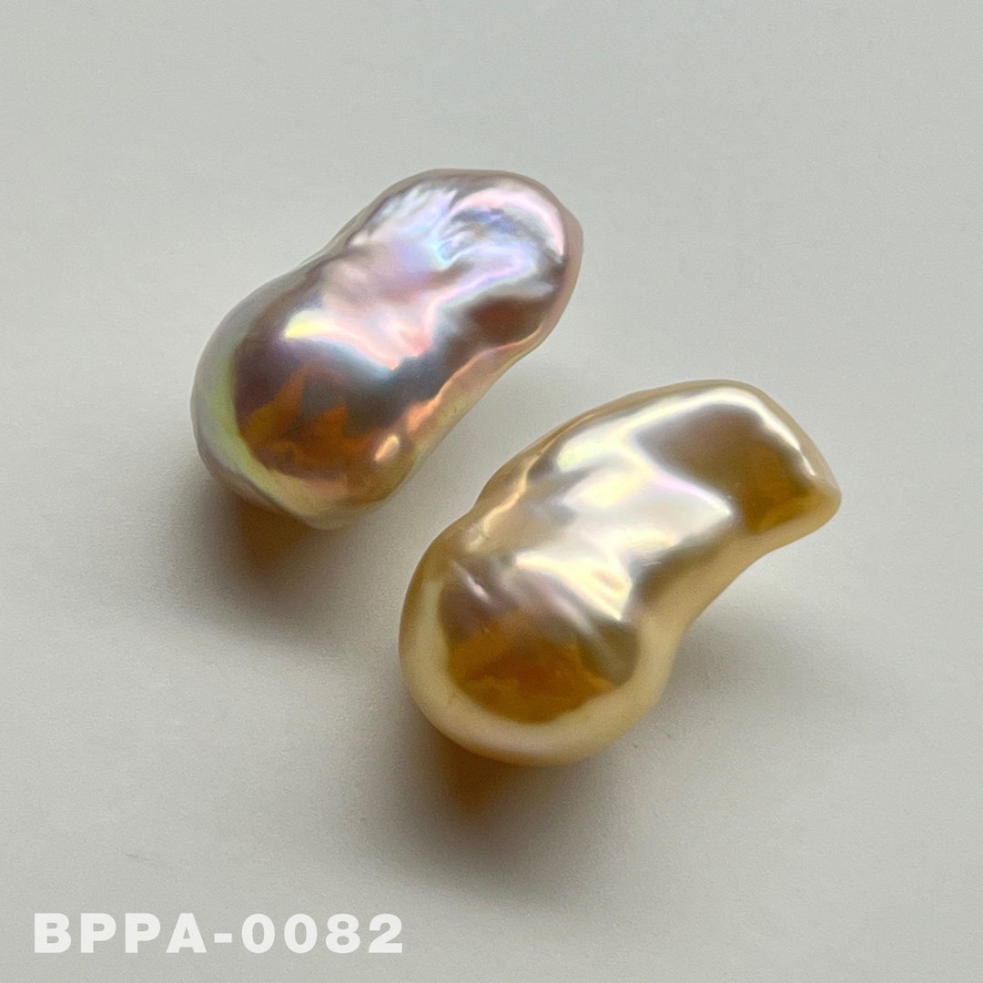 Large Size Gold and Pink Rainbow Fireball Pearls Flame Ball Natural ...