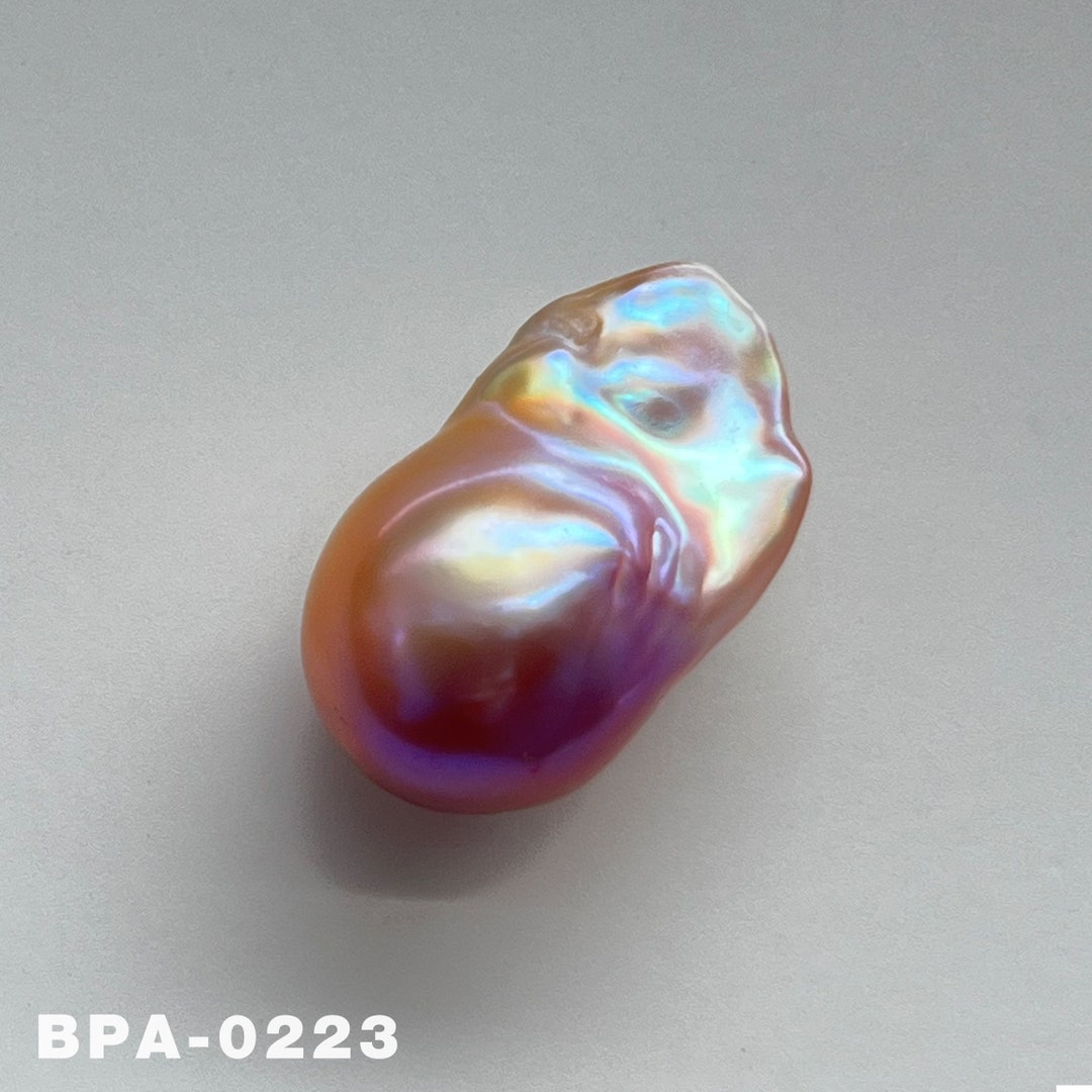Gold & Purple Rainbow Fireball Pearl Flame Ball Natural Metallic ...