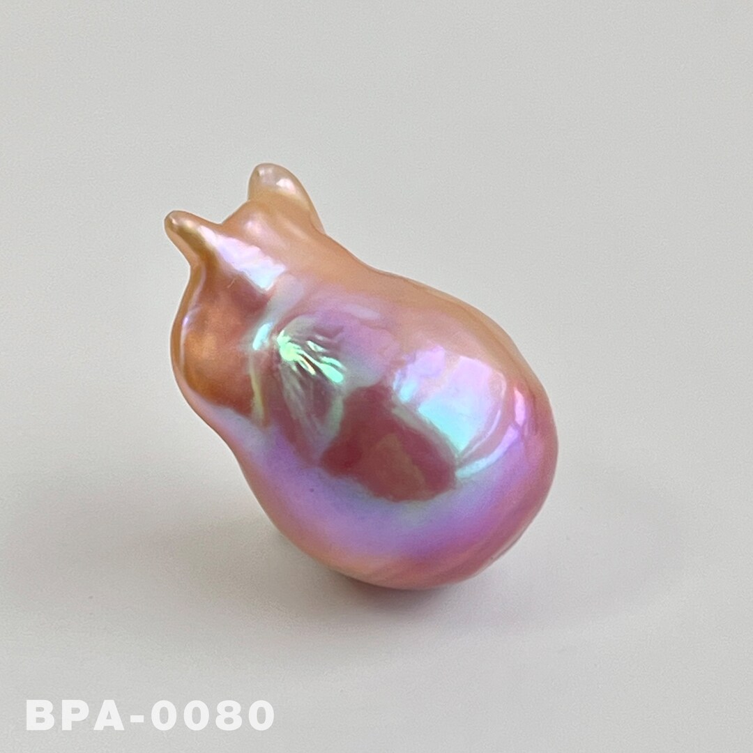 Purple & Gold Rainbow Fireball Pearl Flame Ball Natural Metallic ...