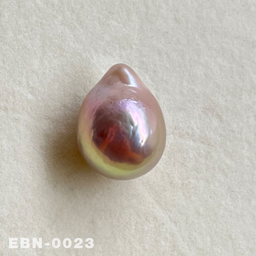 Edison Pearls 1 PCS Purple & Gold Rainbow Water Droplet Natural ...