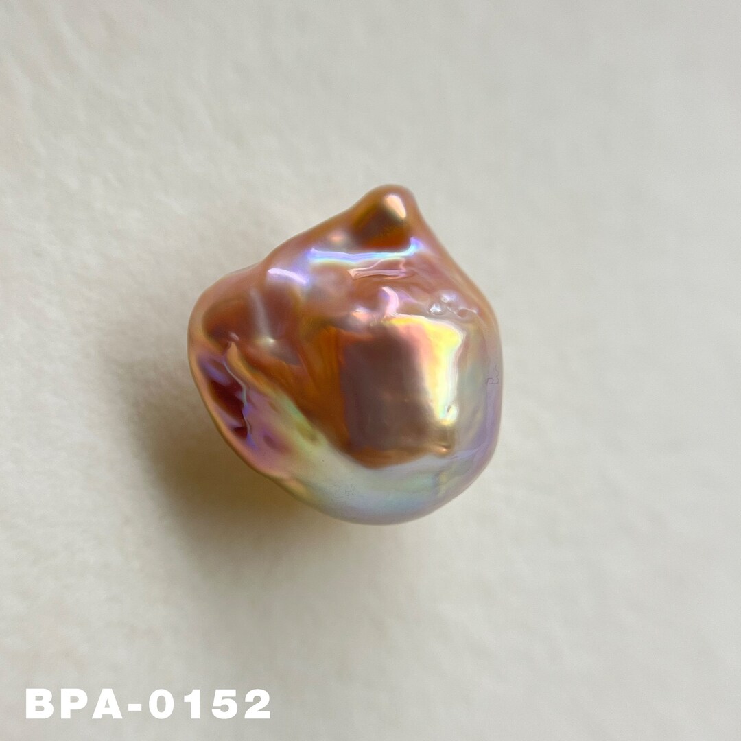 Pink & Gold Rainbow Fireball Pearl Flame Ball Natural Metallic Baroque ...