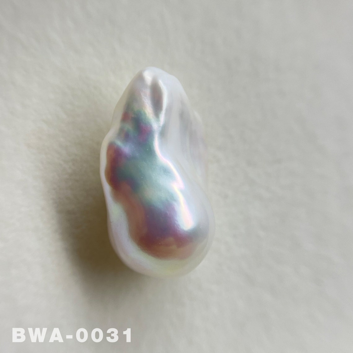 Large Size White Rainbow Fireball Pearl Flameball Natural Baroque Pearl ...