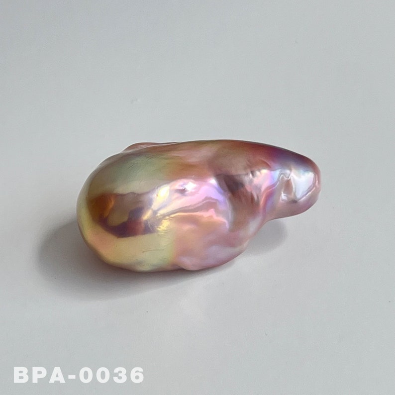 Gold & Purple Rainbow Fireball Pearl Flame Ball Natural - Etsy