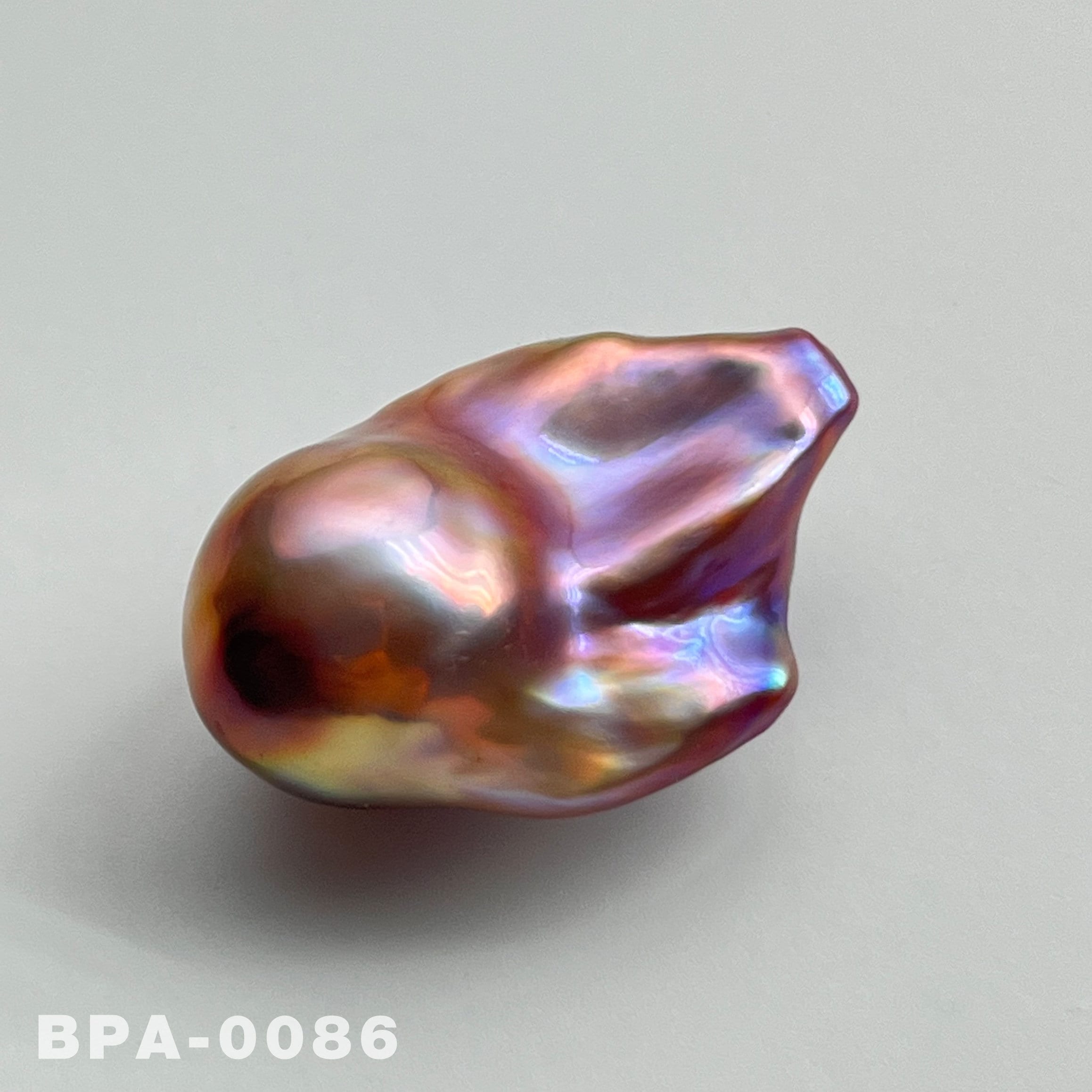 Gold & Purple Rainbow Fireball Pearl Flame Ball Natural - Etsy