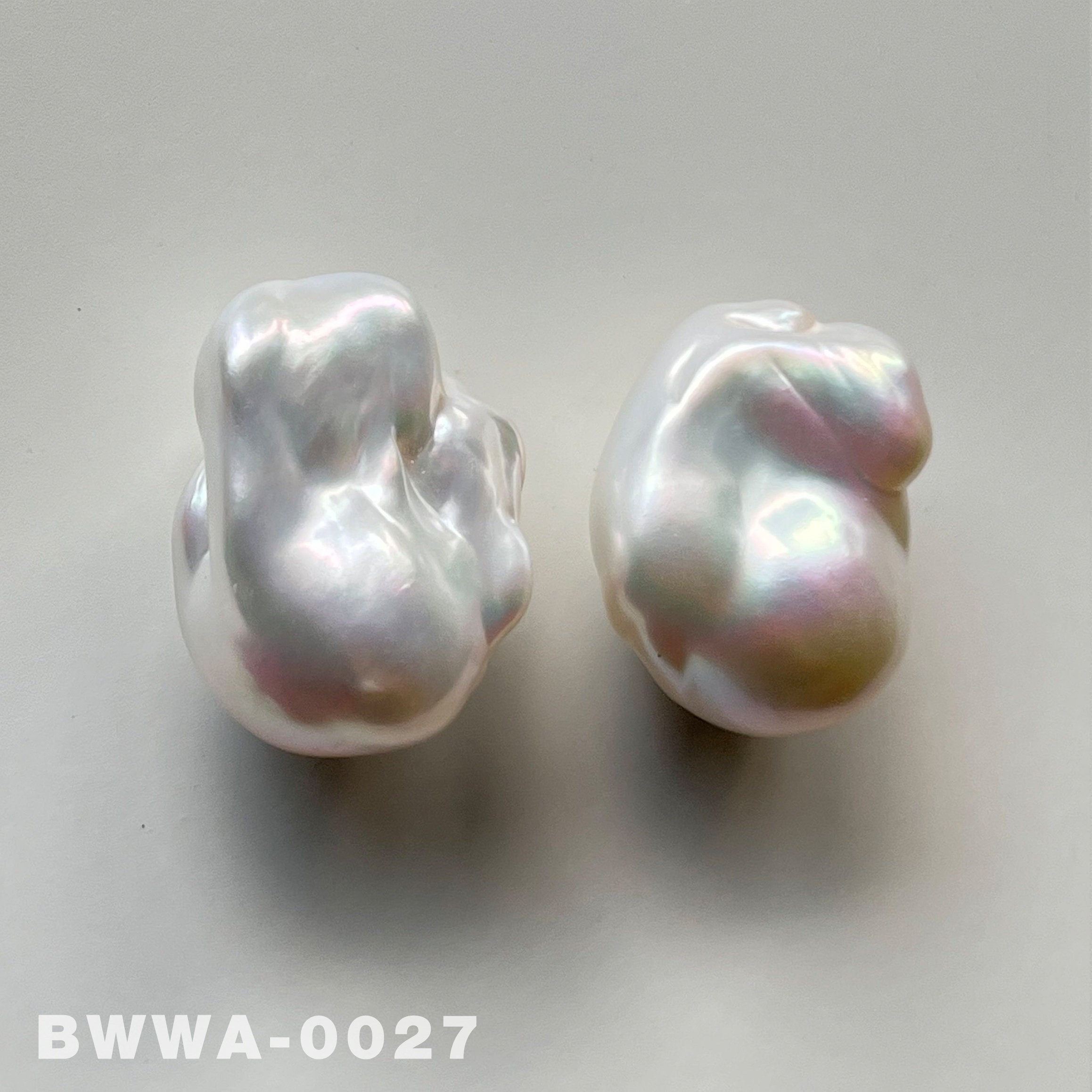 Large Size White Rainbow Fireball Pearls Flame Ball Natural Baroque ...