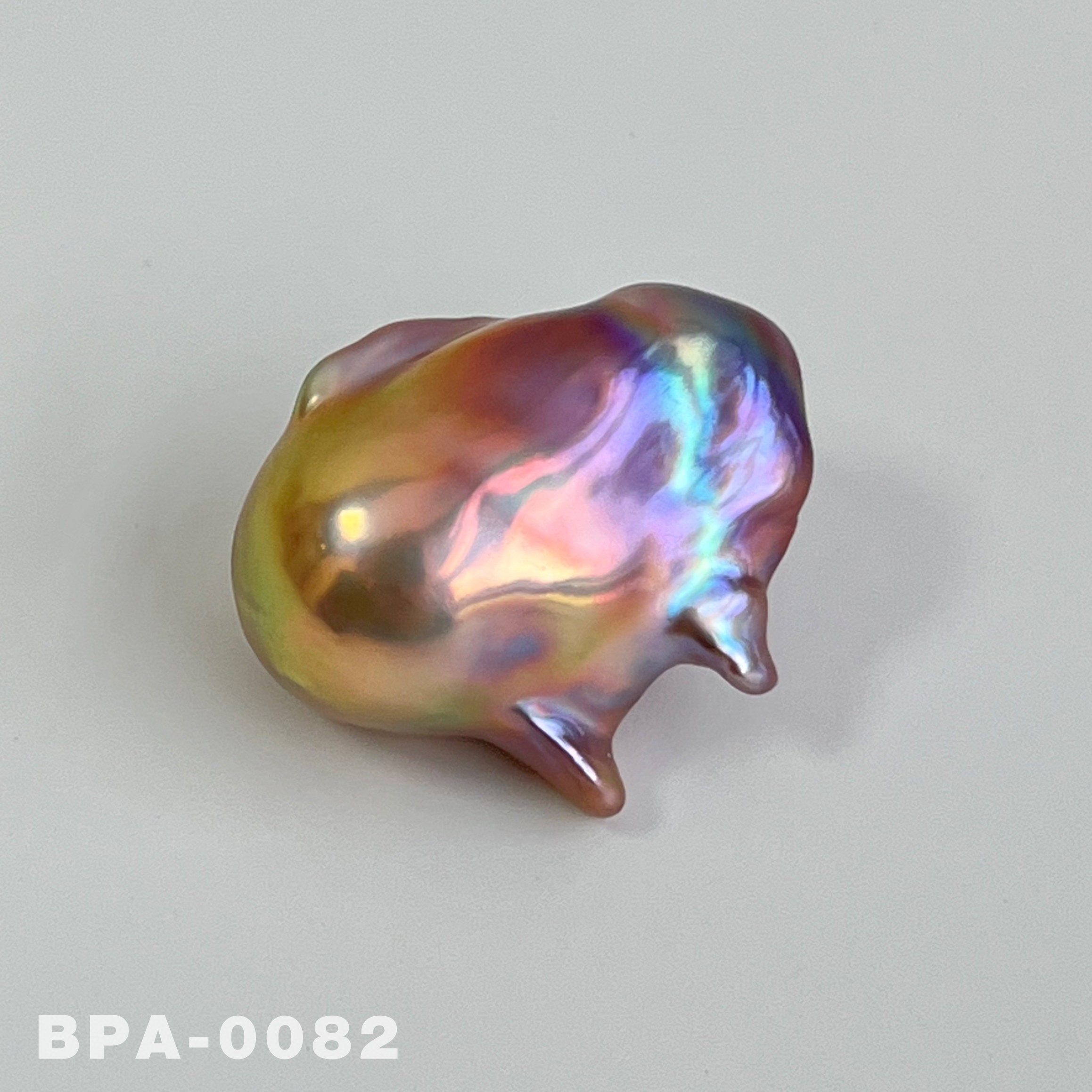 Gold & Purple Rainbow Fireball Pearl Flame Ball Natural Metallic ...