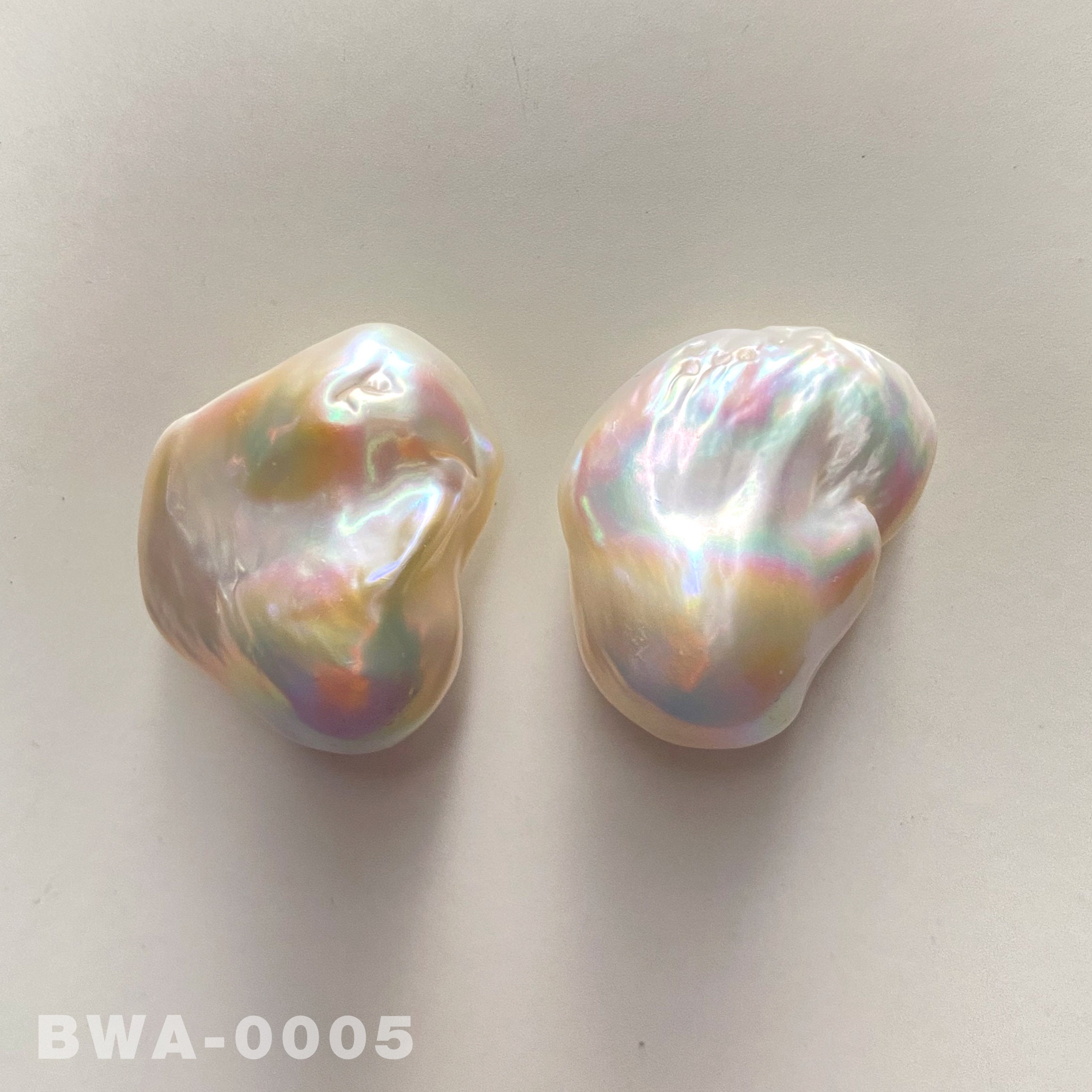 Large Size White Rainbow Fireball Pearls Flame Ball Natural Baroque ...